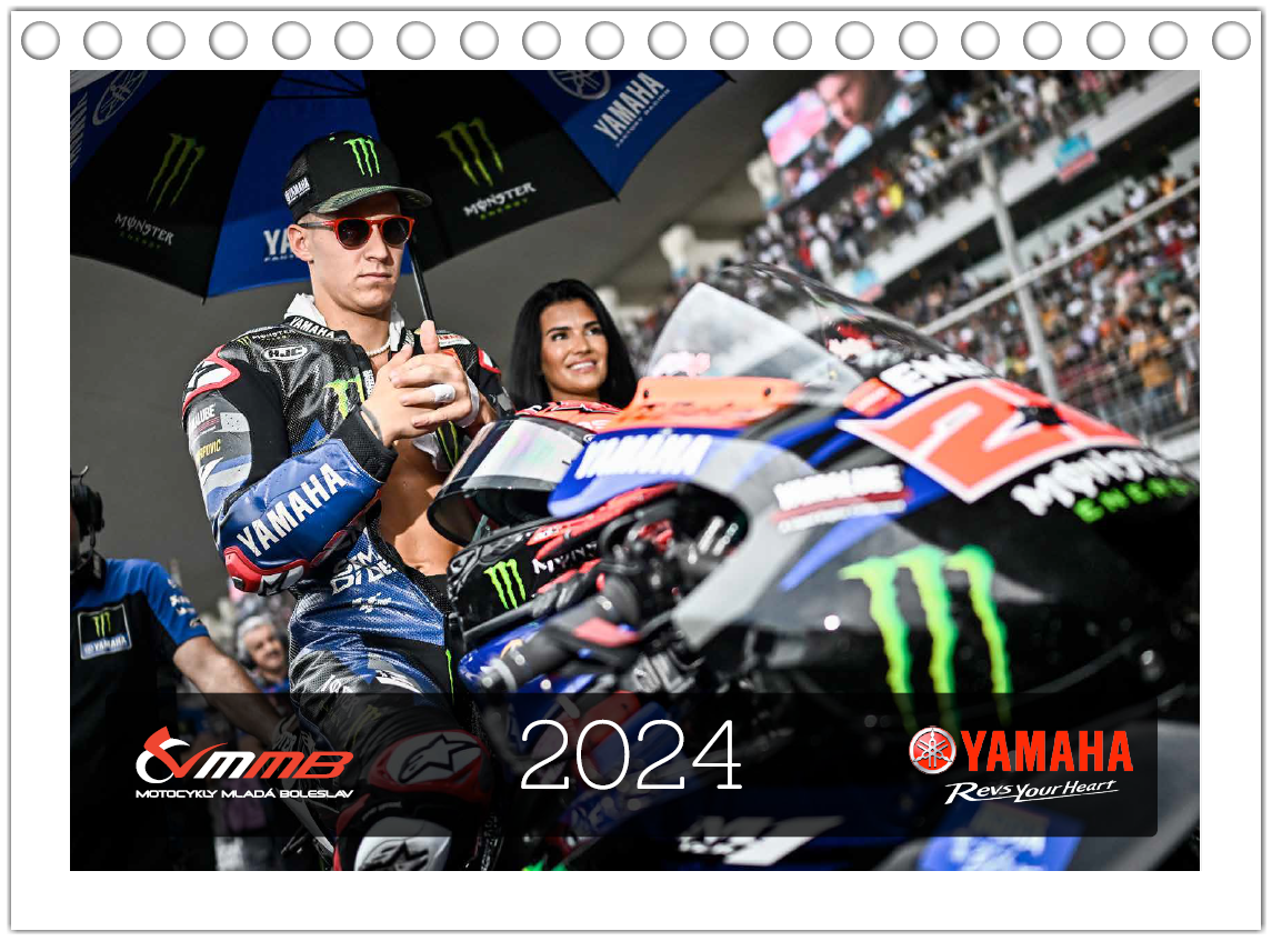 Nástěnné kalendáře Yamaha Motorcycles a Racing 2024 - MMBshop.cz